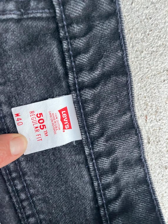 40 Levis jorts black baggy 90s L XL extra large 36 38… - Gem