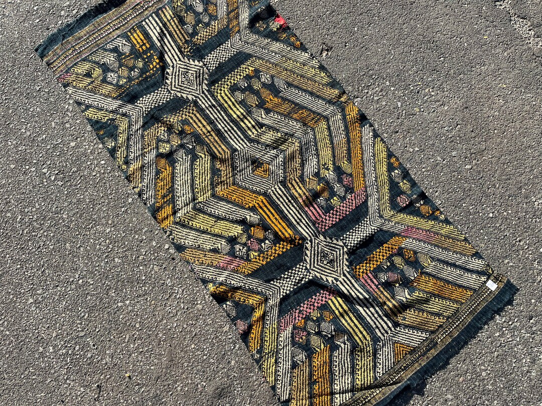 Antique Indigo Silk Handwoven Textile Lao Thai Veg Natural Dye Handspun ...