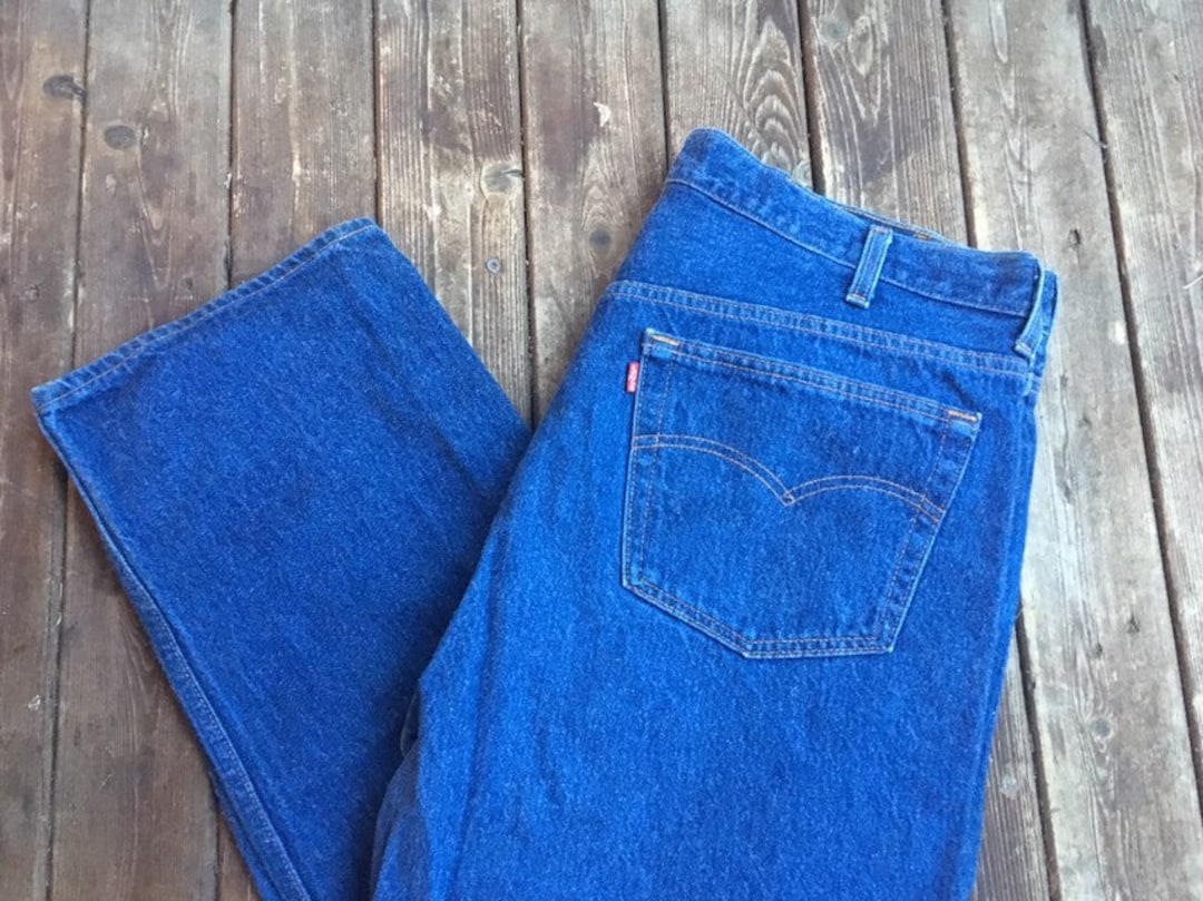 40 Levis 501 Jeans 501s Dark Blue Button Fly American Made Workwear ...
