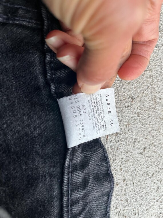 40 Levis jorts black baggy 90s L XL extra large 36 38… - Gem