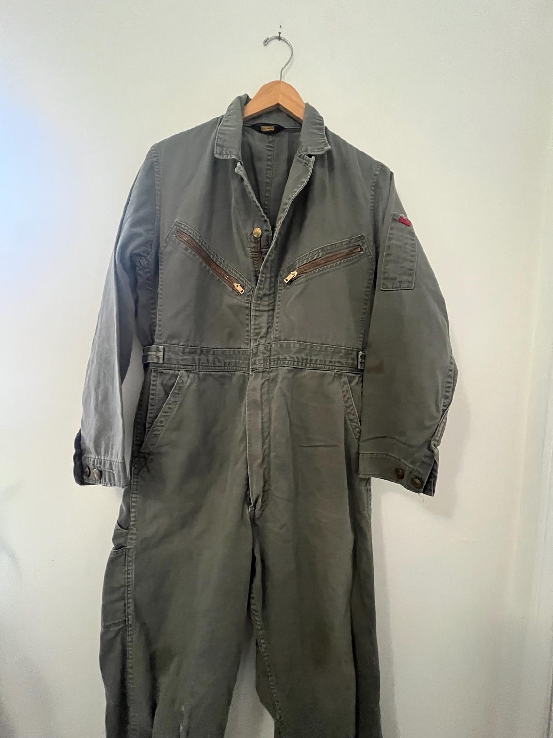 Sale Union Made Big Smith Coveralls Distressed Repairs S M Small to ...