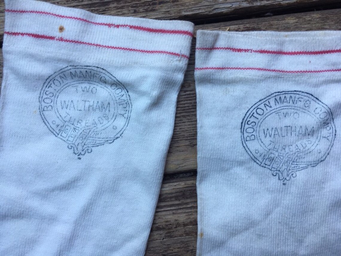 Antique Socks Tall Athletic Stockings Knee Socks 7 1/2 White - Etsy