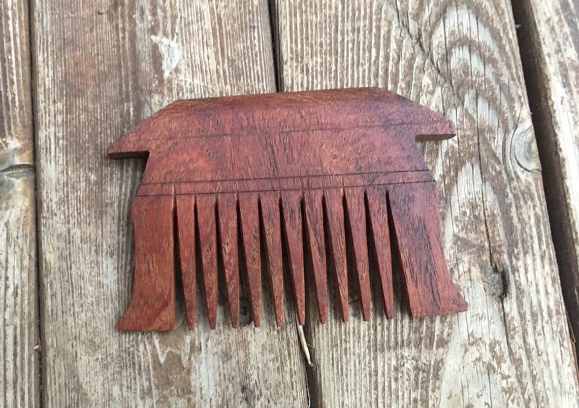 Hand Carved Wooden Comb Wide Tooth Indian Made in India - Etsy