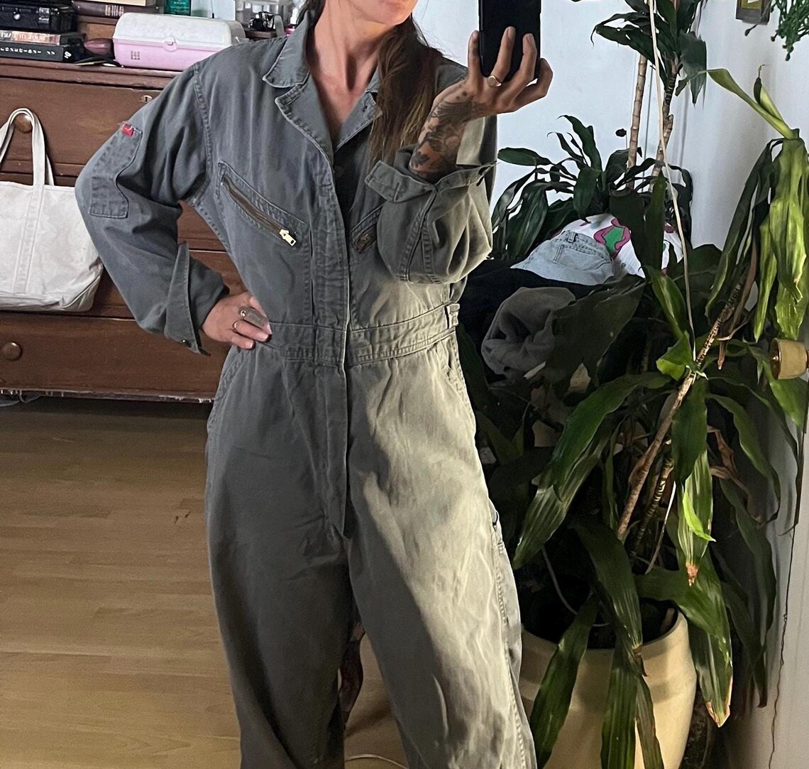 Sale Union Made Big Smith Coveralls Distressed Repairs S M Small to ...