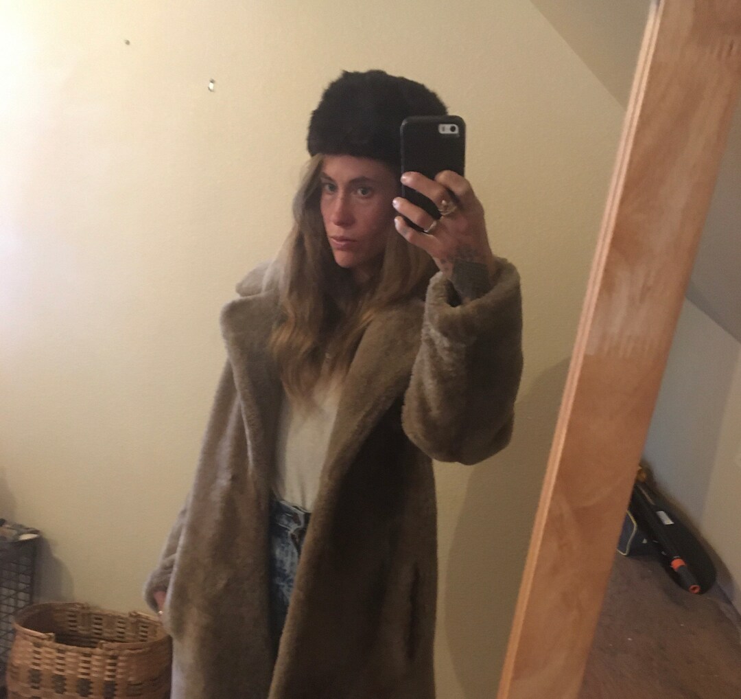 1960s Fur Beret Hat 60s Mod Beatnik Dark Brown Chocolate Rabbit Fur ...