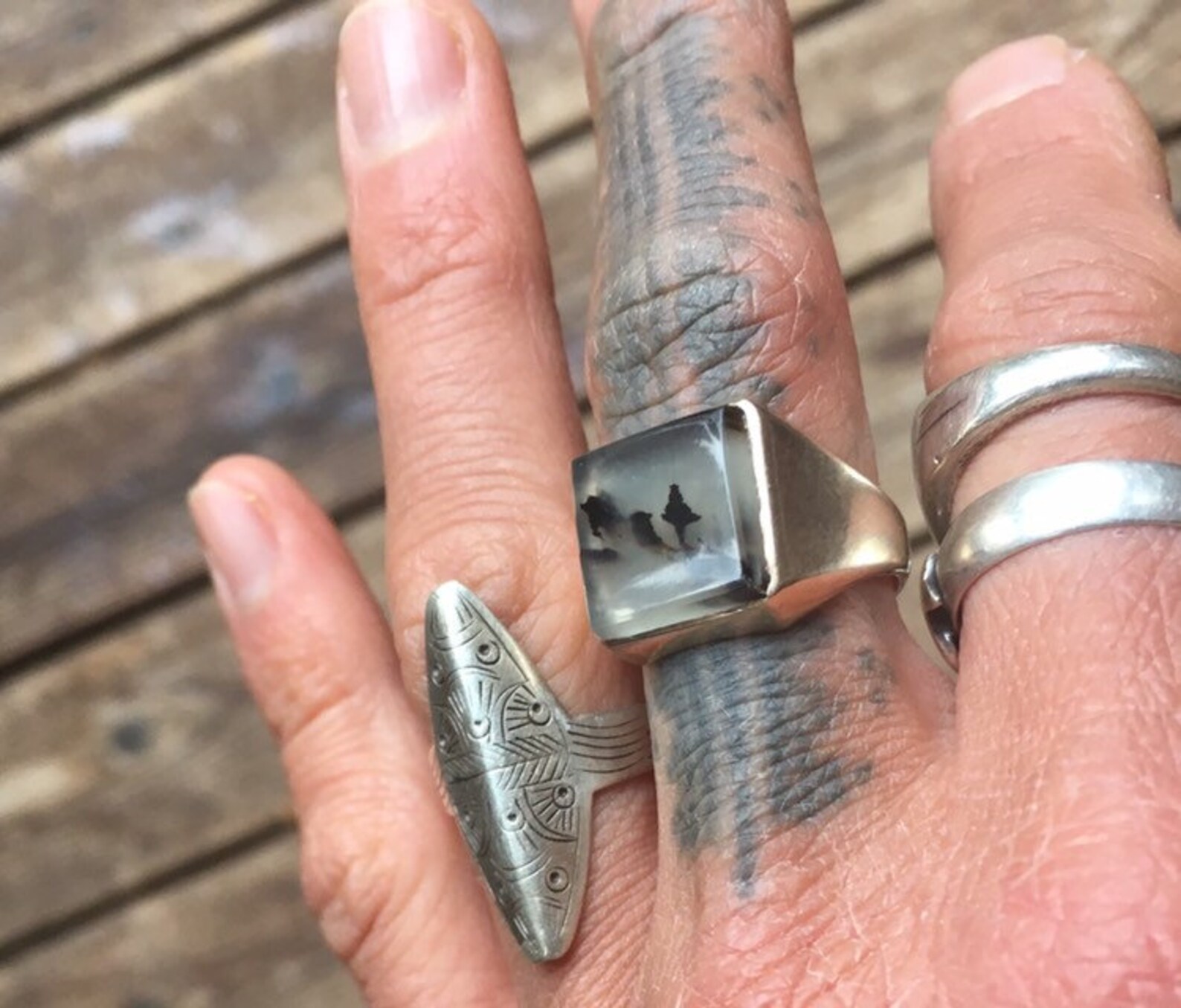 Old Hmong Silver Ring Navette Saddle Ring Adjustable Long - Etsy