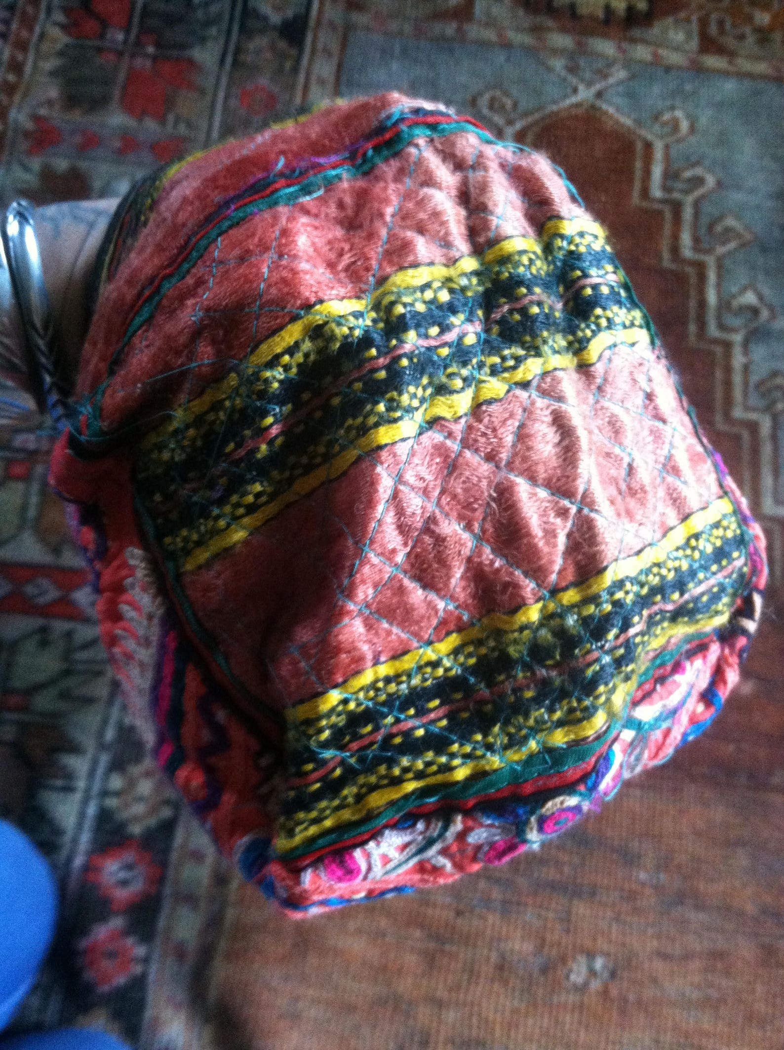 India Embroidered Hat Small Childs Embroidery Thar Desert Kutch Gujarat ...