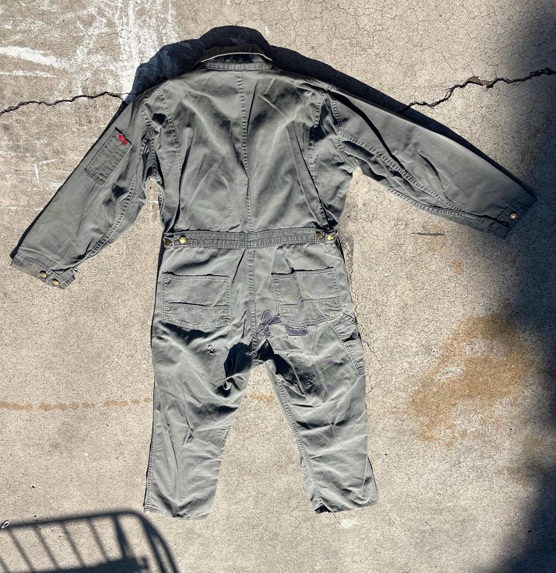 Sale Union Made Big Smith Coveralls Distressed Repairs S M Small to ...