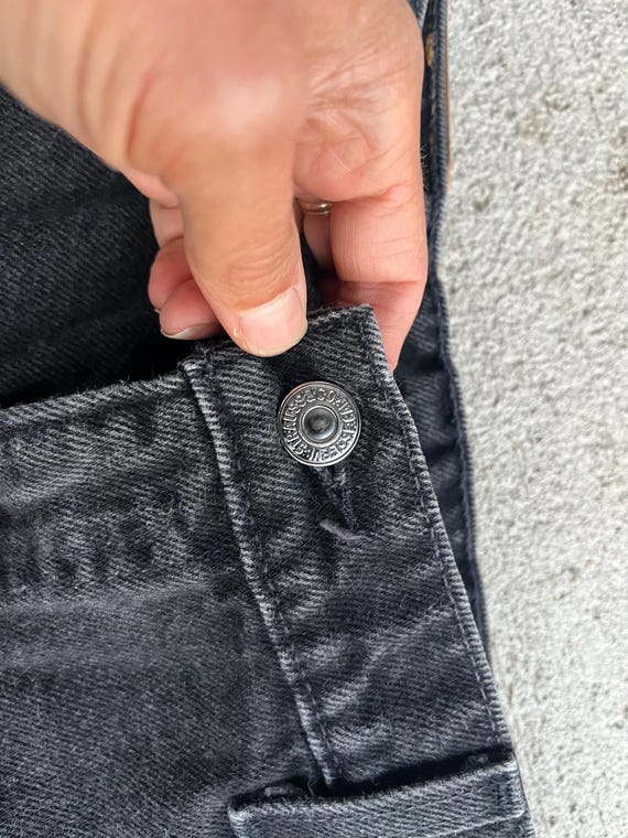 40 Levis jorts black baggy 90s L XL extra large 36 38… - Gem