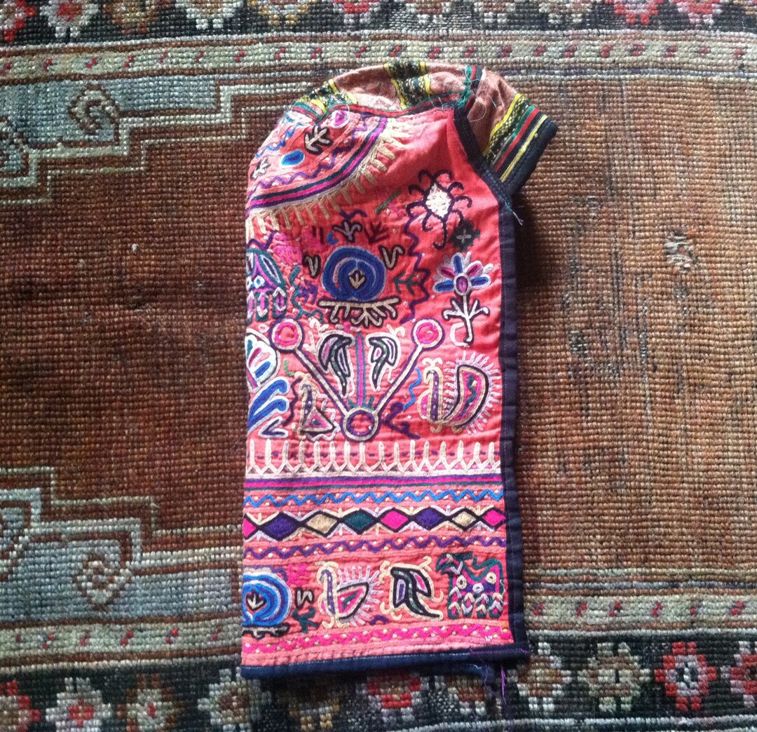 India Embroidered Hat Small Childs Embroidery Thar Desert Kutch Gujarat ...