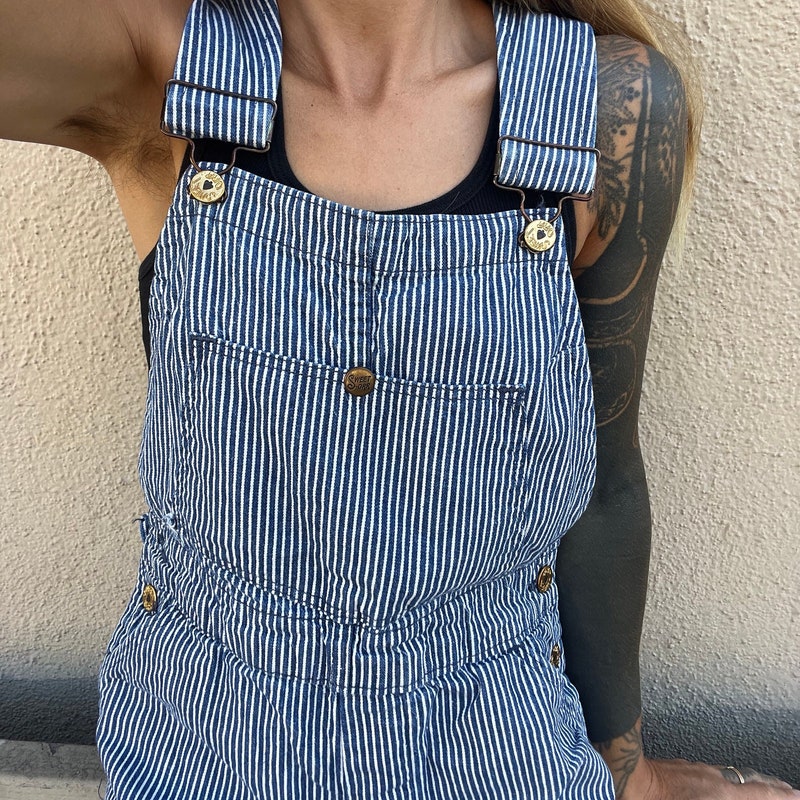 Striped Overalls - Etsy