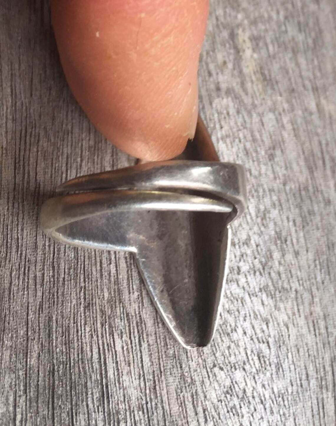 Old Hmong Silver Ring Navette Saddle Ring Adjustable Long | Etsy