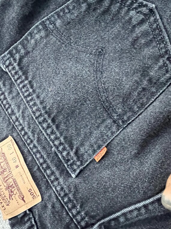 40 Levis jorts black baggy 90s L XL extra large 36 38… - Gem