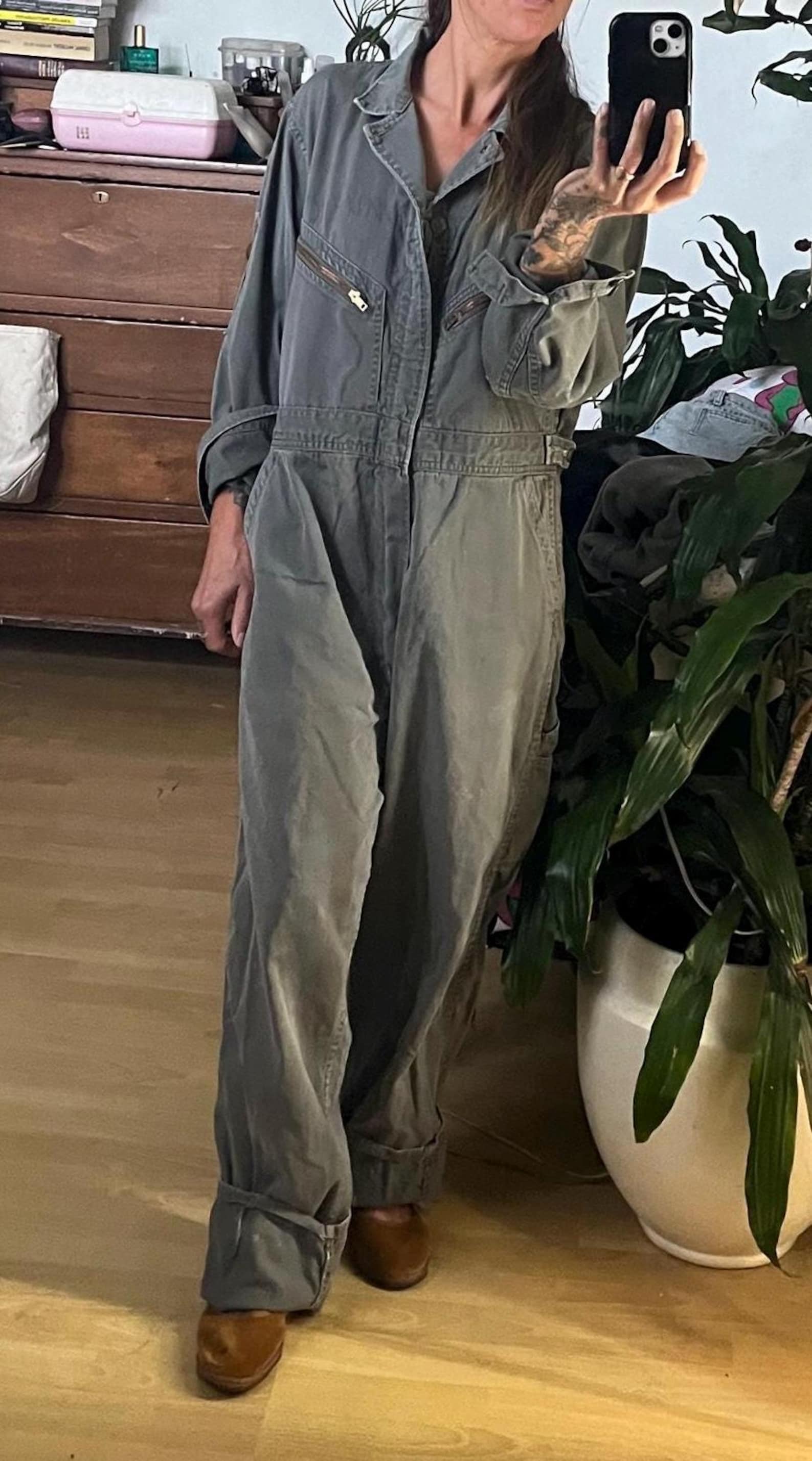 Sale Union Made Big Smith Coveralls Distressed Repairs S M Small to ...