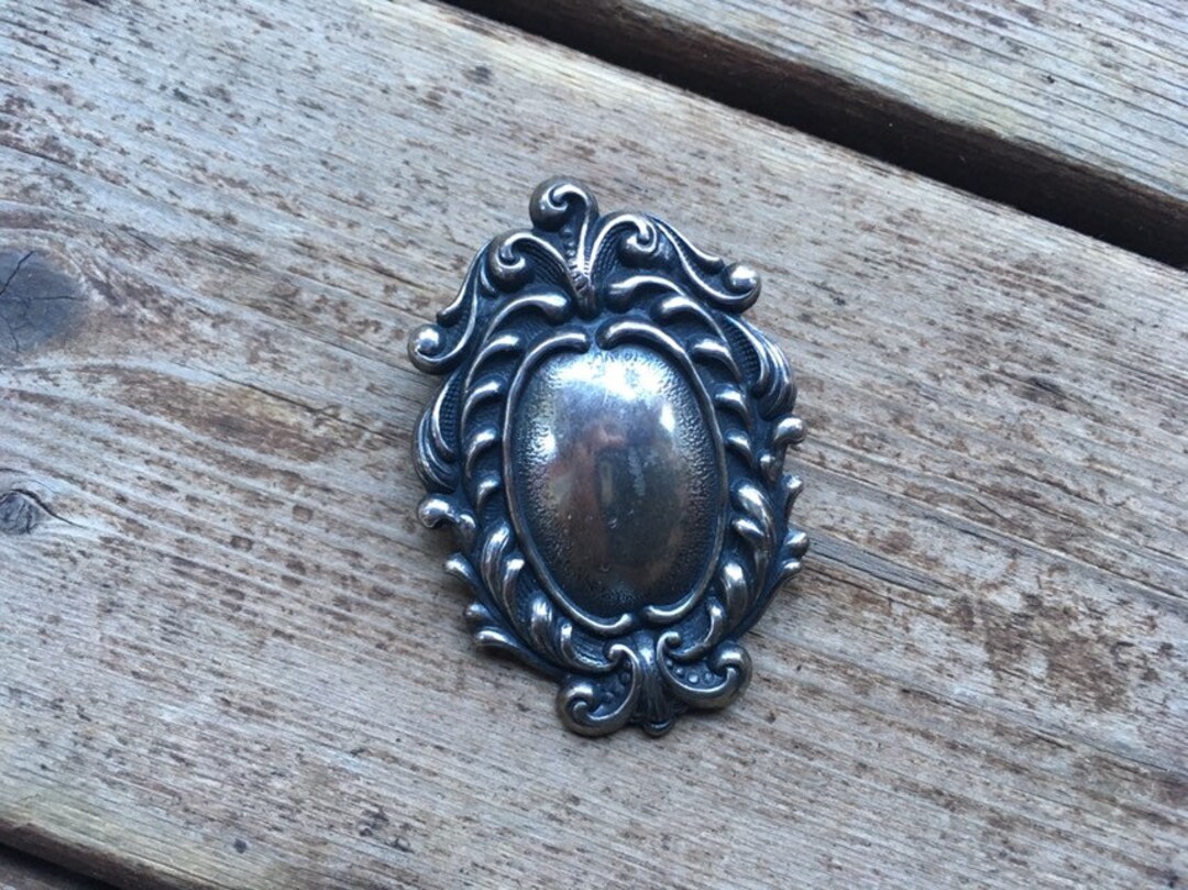 Victorian Silver Pin Silver Plate Plated Victorian Inspired - Etsy