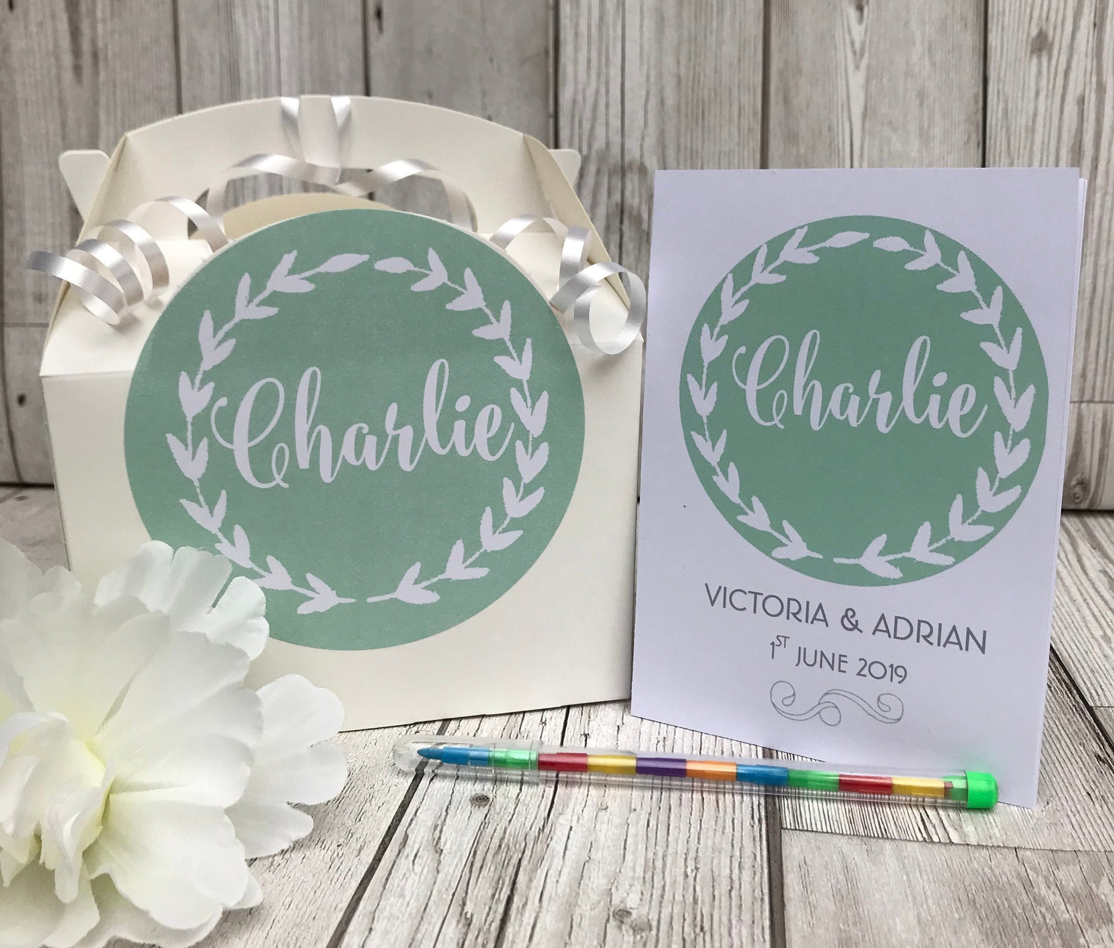 Personalised Childrens Wedding Activity Box and Pack Table - Etsy UK