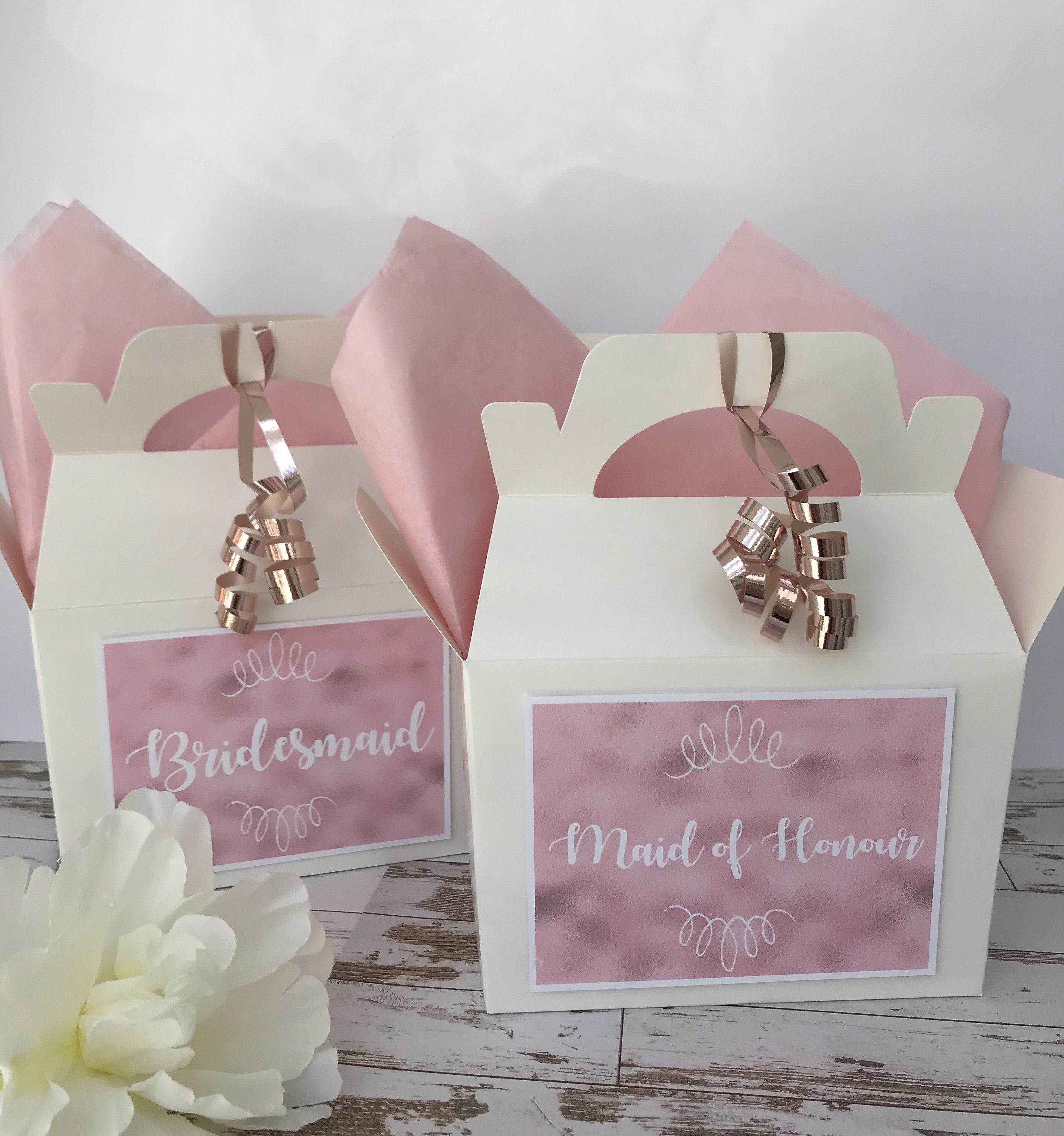 Rose Gold Style / Hen Party Box / Bride Tribe Box / Wedding | Etsy