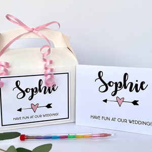 Personalised Children's Wedding Activity Box Activity Pack Kids Gift ...