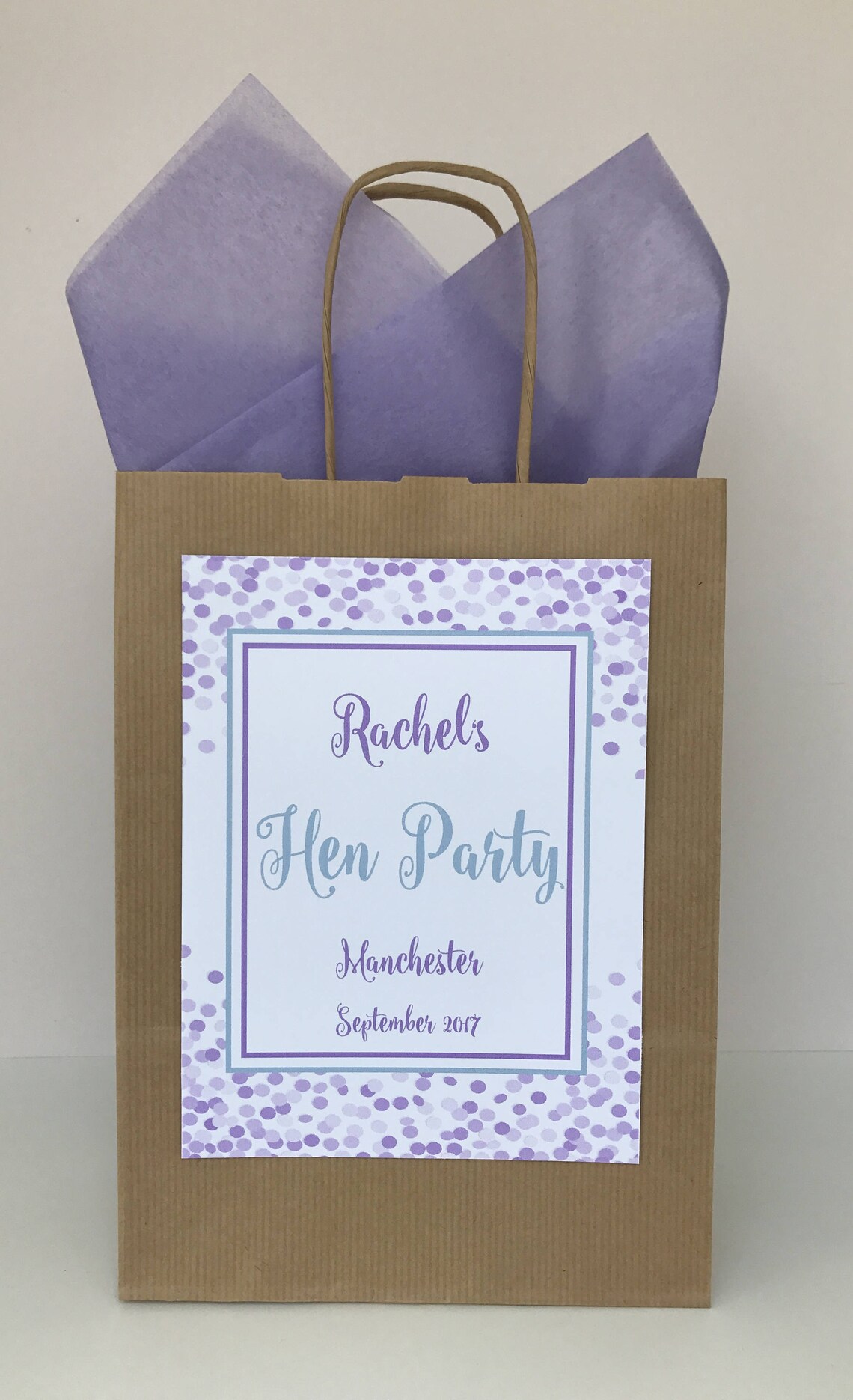 Personalised Hen Party Night Weekend Gift Favour Bag Confetti | Etsy UK