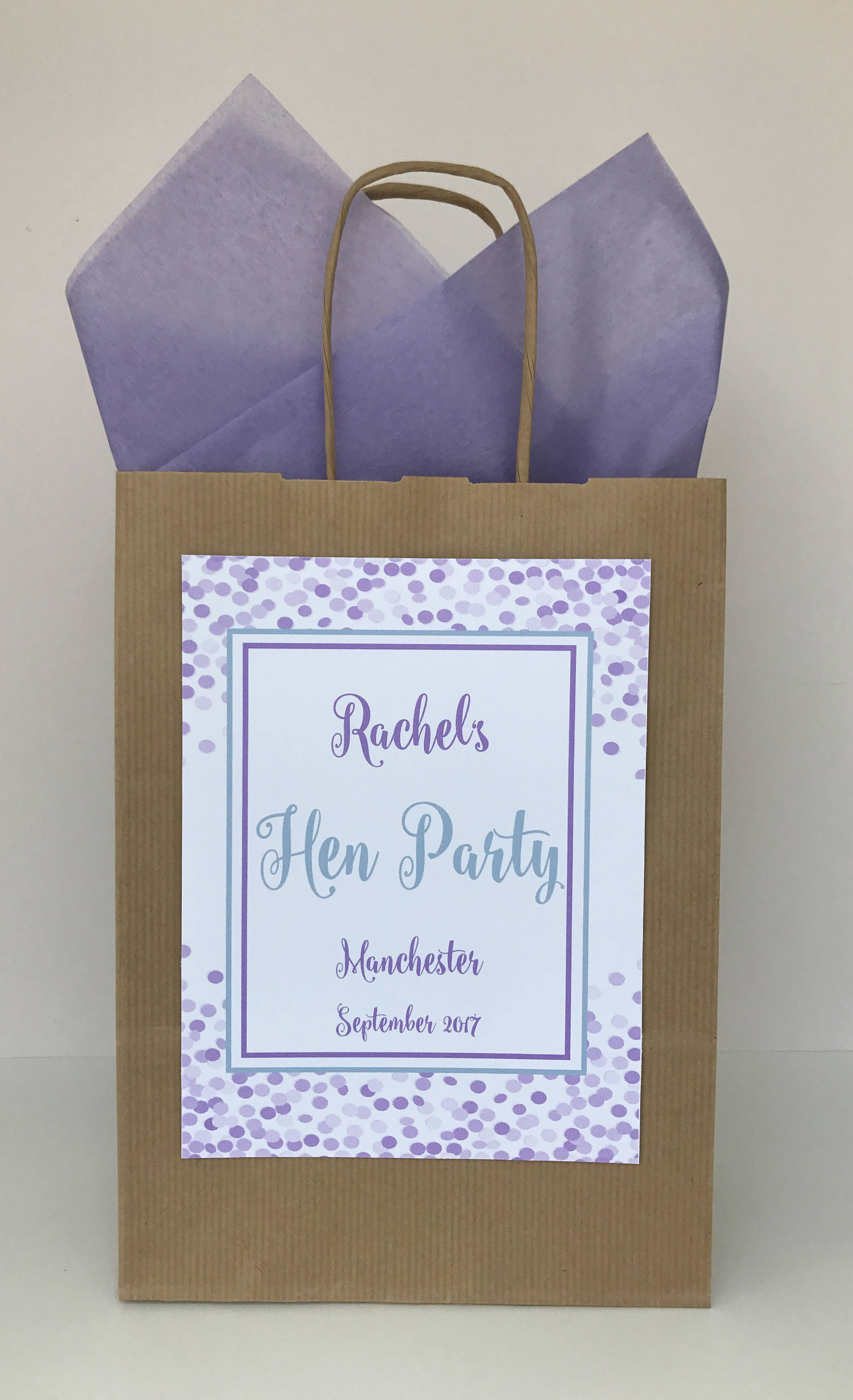 Personalised Hen Party Night Weekend Gift Favour Bag Confetti | Etsy UK