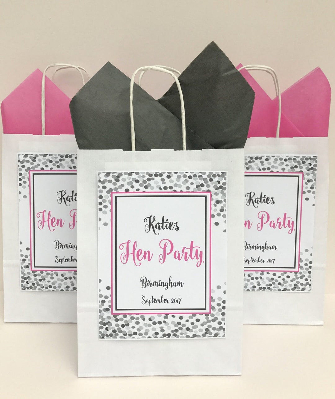 Personalised Hen Party Night Weekend Gift Favour Bag Confetti - Etsy