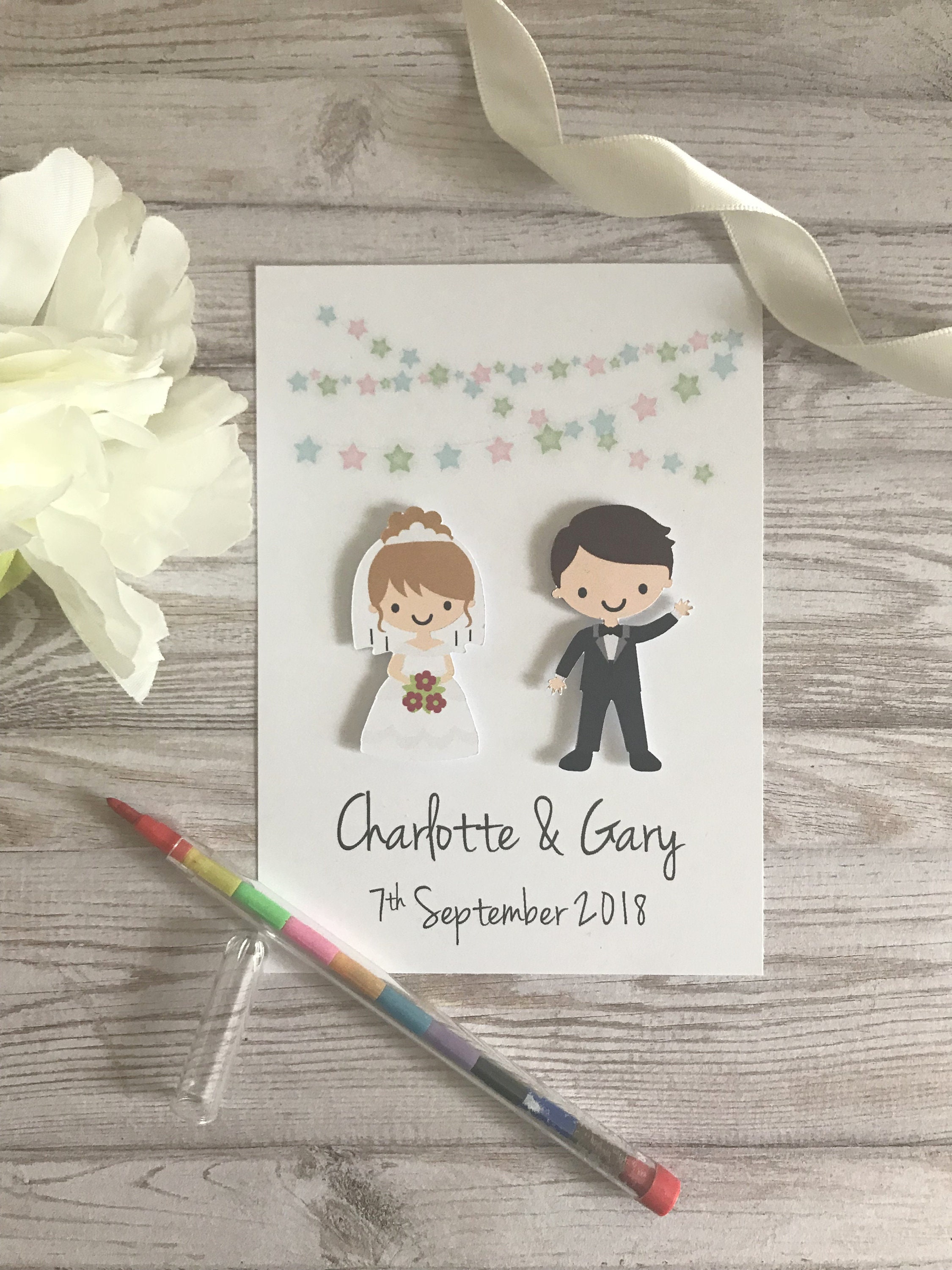 Children's Personalised Wedding Activity Pack A6 | Etsy UK