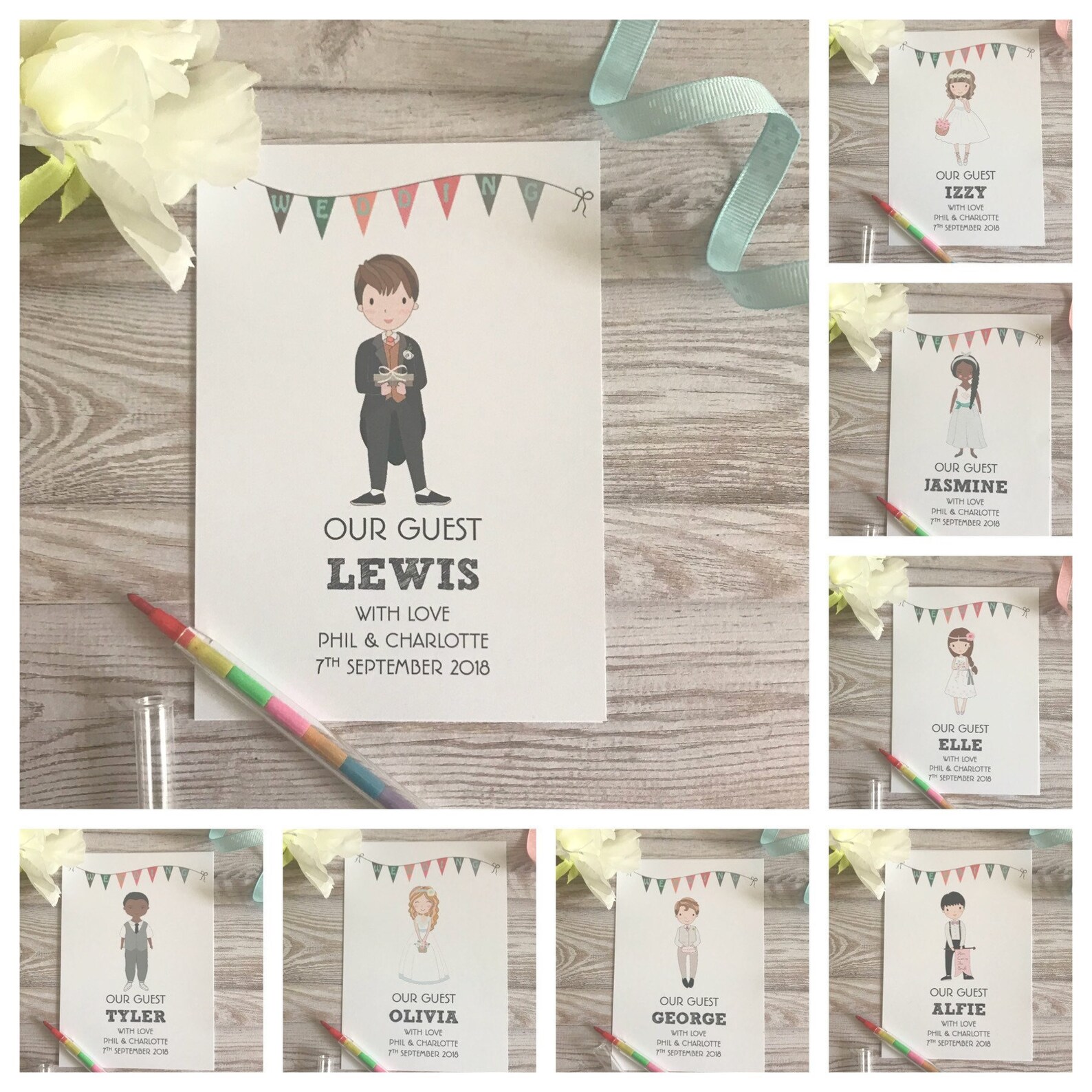 Children's Personalised Wedding Activity Pack Special - Etsy UK