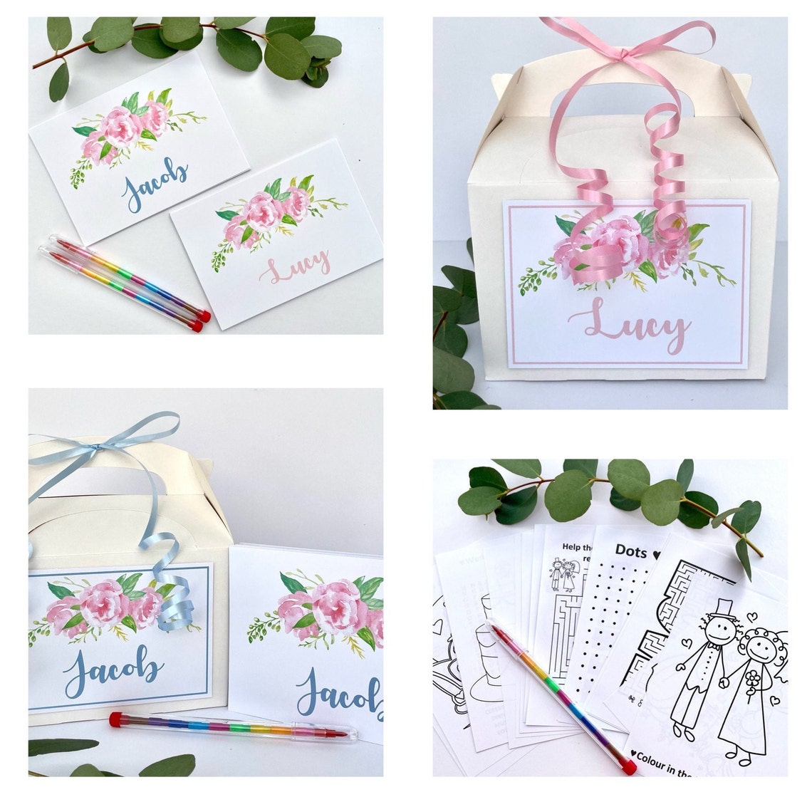 Personalised Children's Wedding Activity Box Activity Pack - Etsy