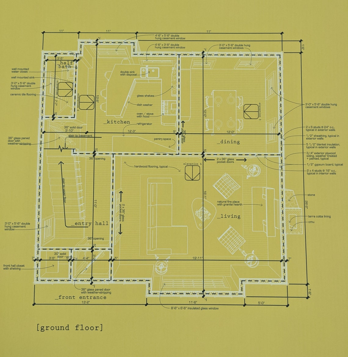 The Perspective Plan Yellow Print - Etsy