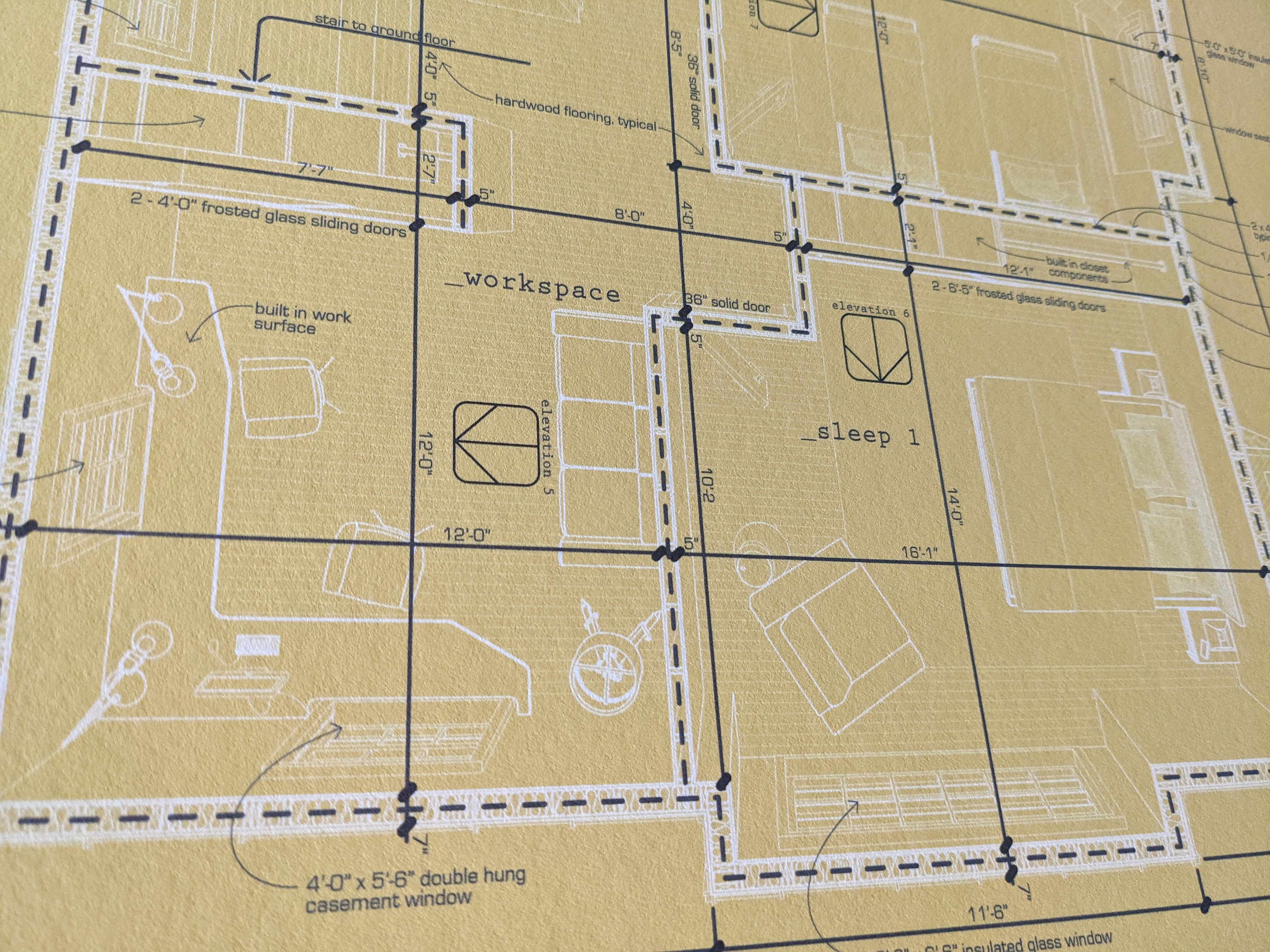 The Perspective Plan Yellow Print - Etsy