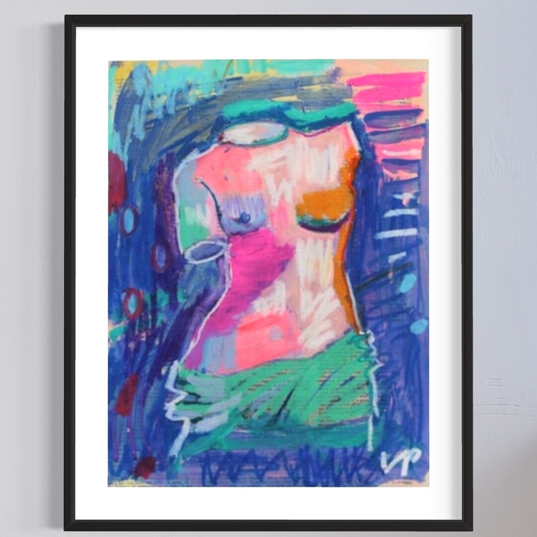 Venus De Milo Original Painting ART PRINT Contemporary Goddess Abstract ...