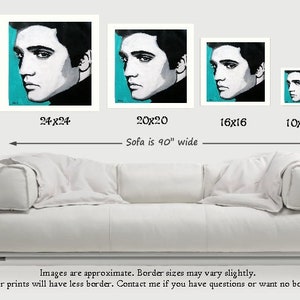 Elvis Presley Art Print: Pop Art Portrait, the King - Etsy