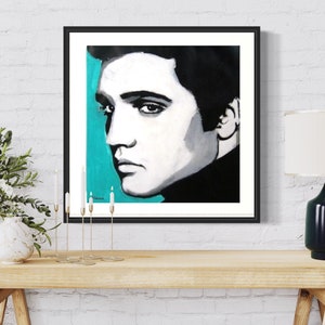 Elvis Presley Original Painting ART PRINT Contemporary - Etsy