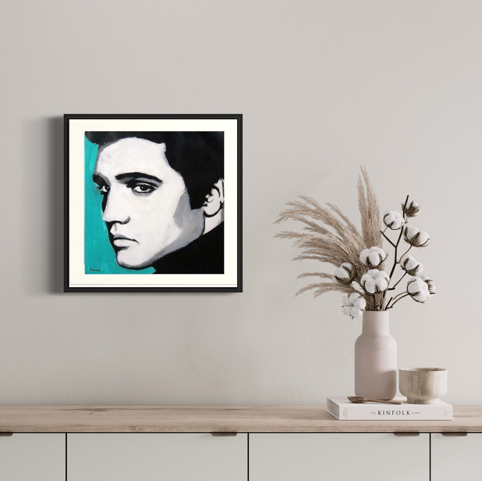 Elvis Presley Original Painting ART PRINT Contemporary - Etsy
