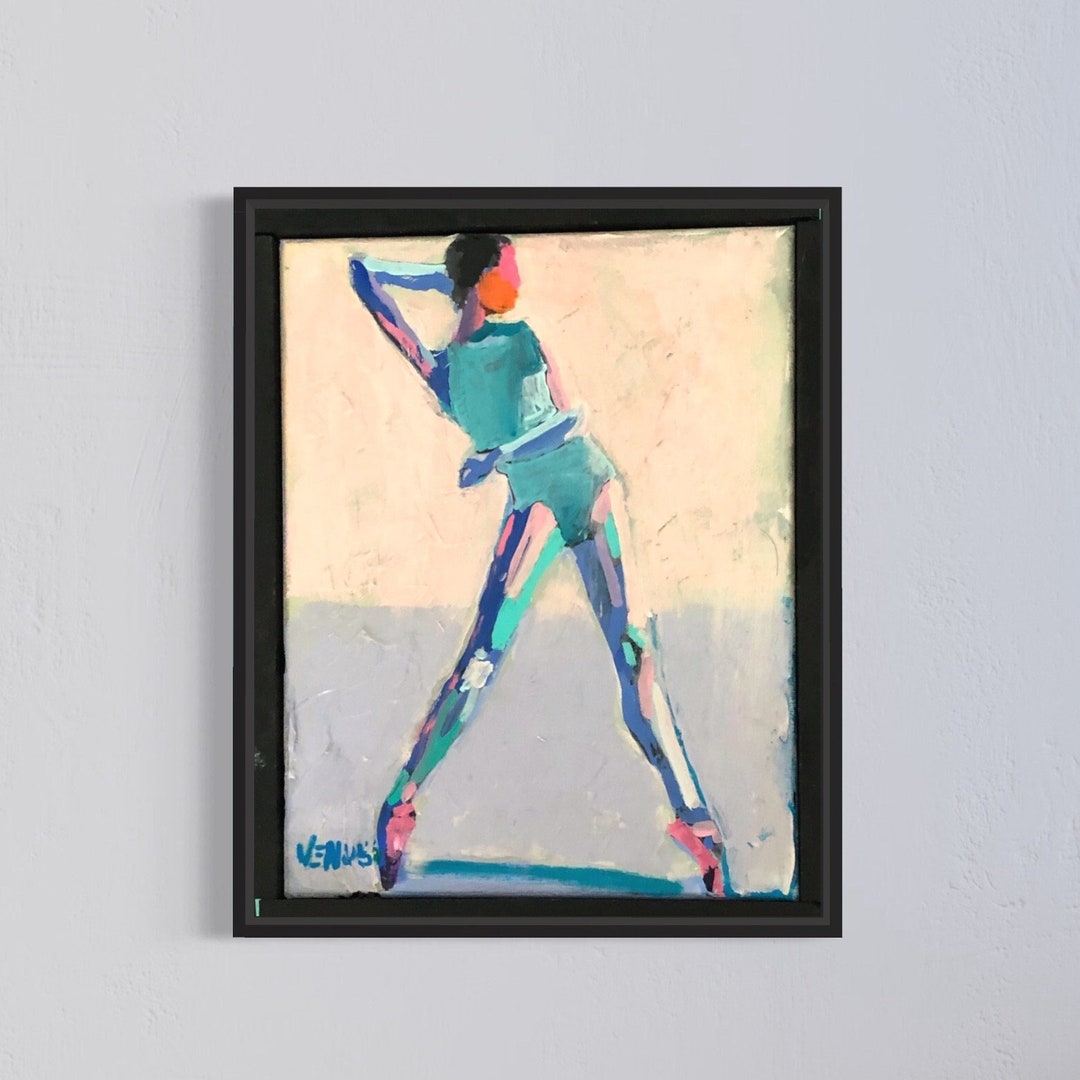 Abstract Woman ORIGINAL PAINTING Impressionist Dancer Figure Portrait ...