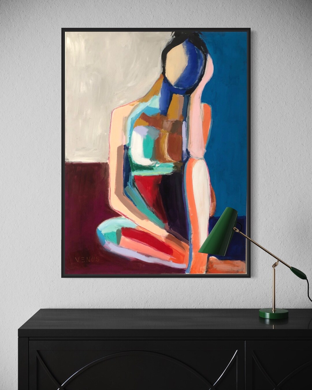 ORIGINAL PAINTING Abstract Figurative Woman Contemporary Impressionist ...