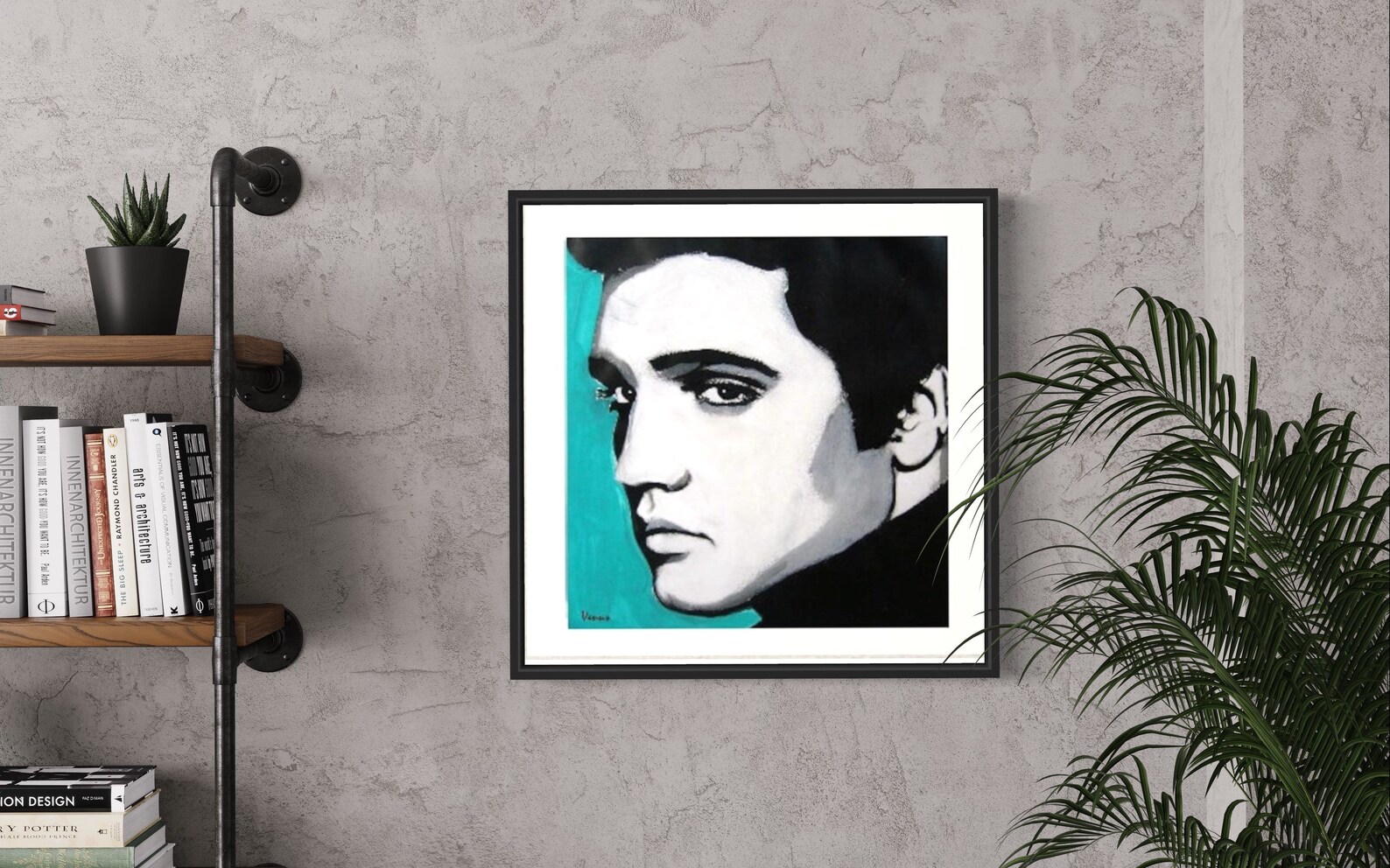 Elvis Presley Original Painting ART PRINT Contemporary - Etsy