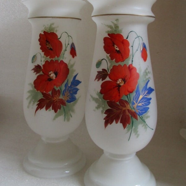 Victorian Mantle Vases - Etsy