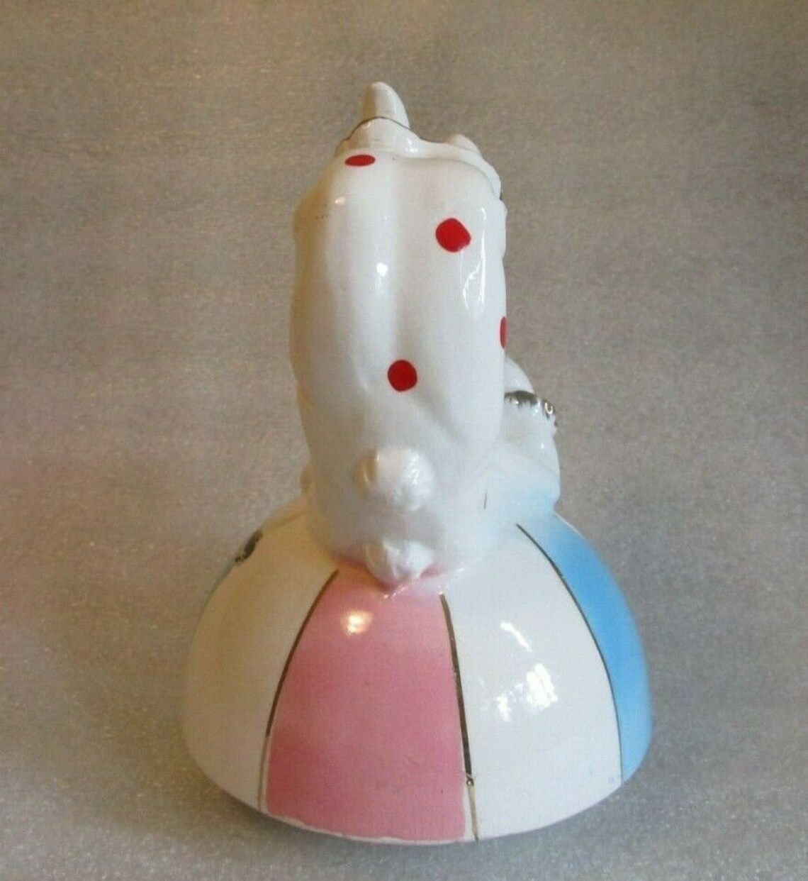 Vtg Art Deco Roly Poly Clown Circus Ball Bank Ceramic Signed - Etsy