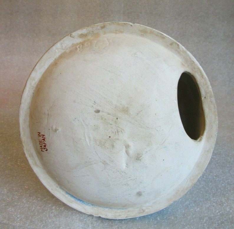 Vtg Art Deco Roly Poly Clown Circus Ball Bank Ceramic Signed JAPAN No ...