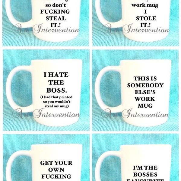 Funny Work Mug - Etsy UK