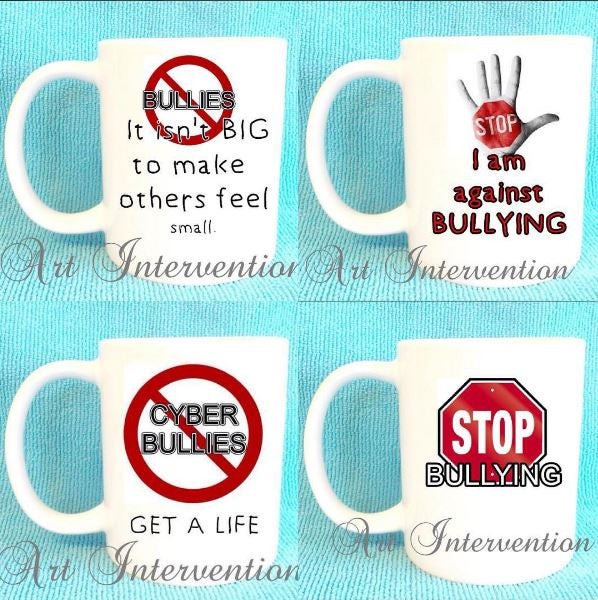 Anti-bully Mugs Cyber Bullies Stop Bulling - Etsy