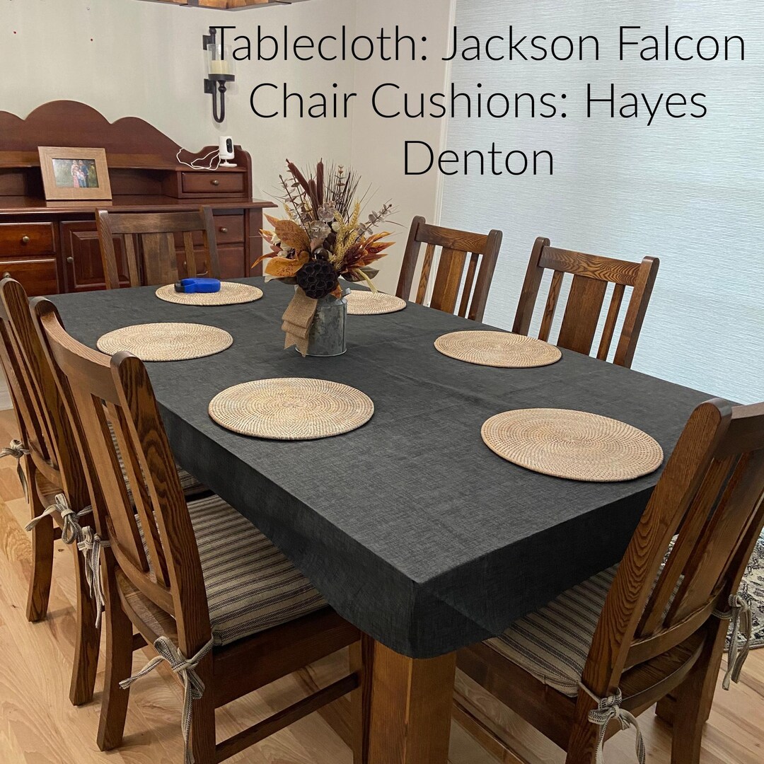 Rectangular Fitted Tablecloth - Jackson Print Fabric 5" Skirt - Classic ...