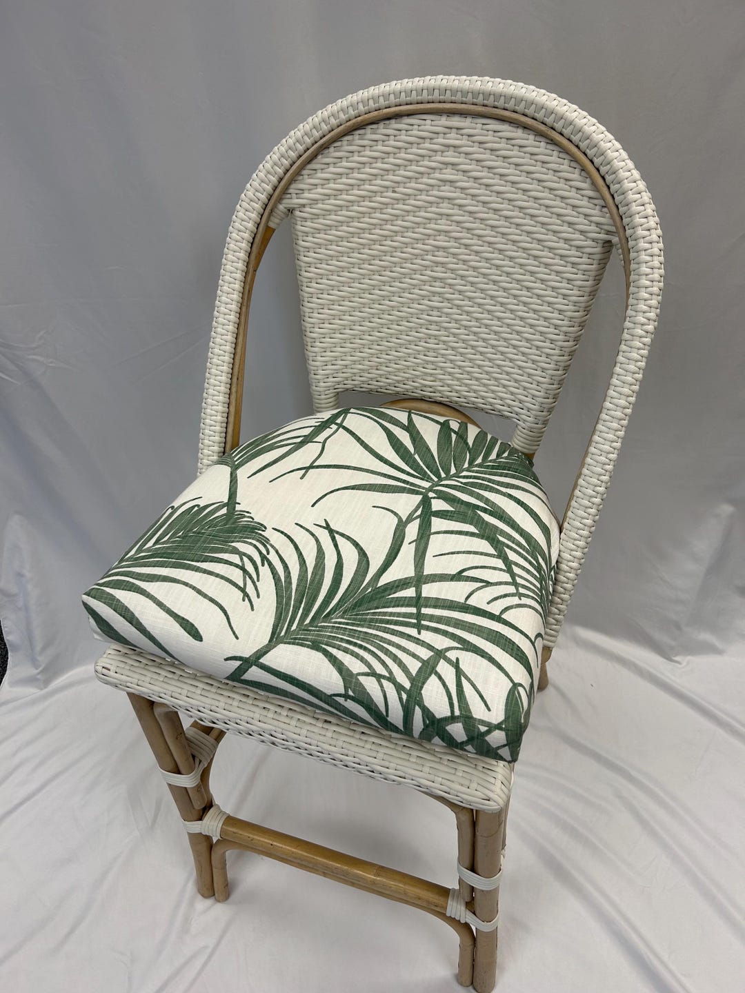 Chair Cushions With Rounded Back 2" - 18" Double Ties - Riviera Ratan ...