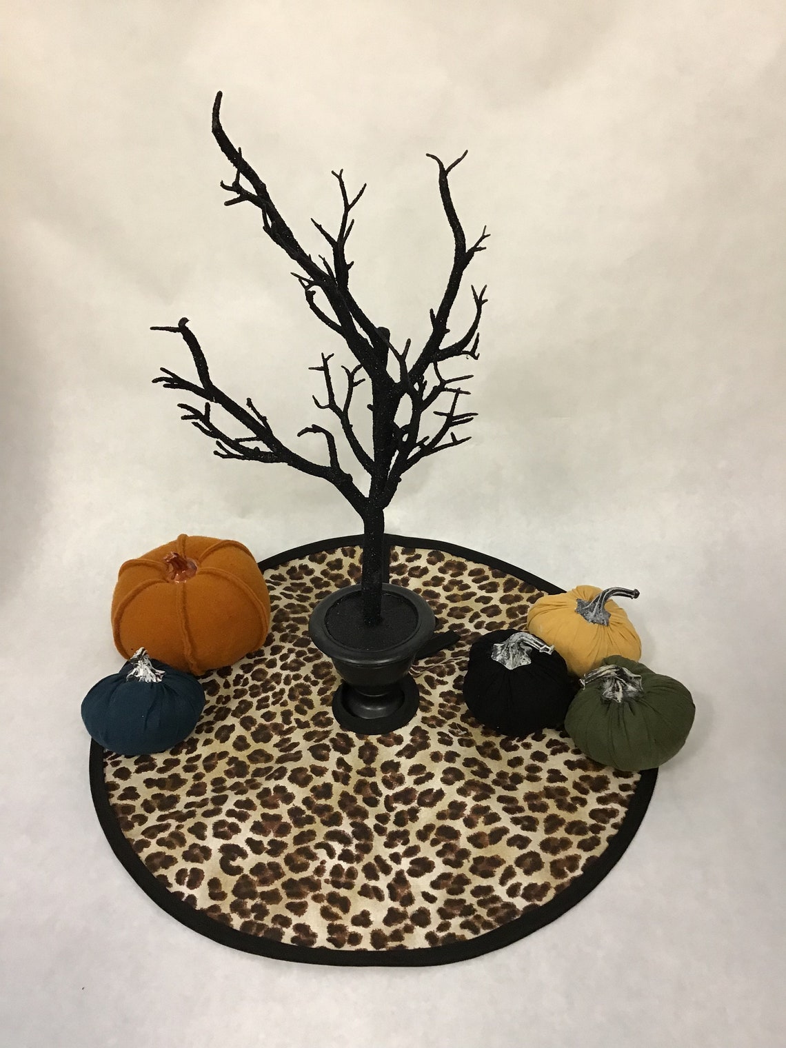 Leopard Print Tree Skirt Holiday Tree Skirt Customize to - Etsy