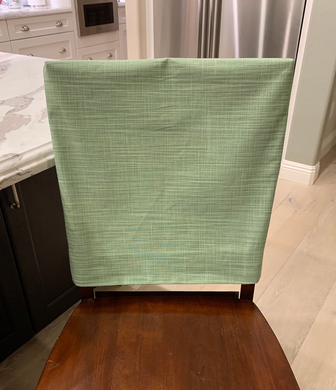 Chair Back Covers in Colorful Linen Fabric Kitchen Chair Back Cover ...