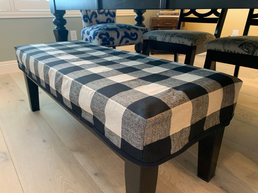 Custom Indoor or Outdoor Bench Slip Cover - With or Without Drawstring ...