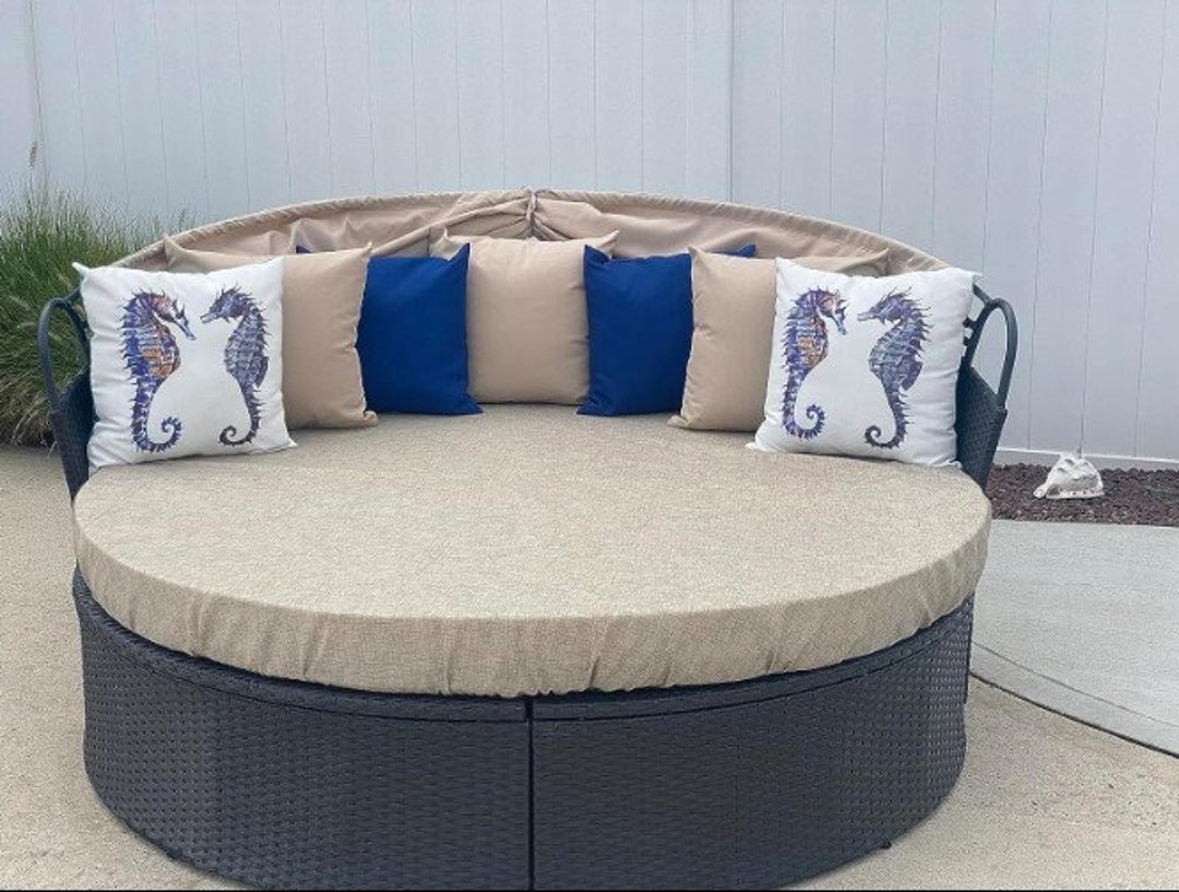 Round Daybed Fitted Cover: Premier Prints Jackson Outdoor Fabric - Etsy