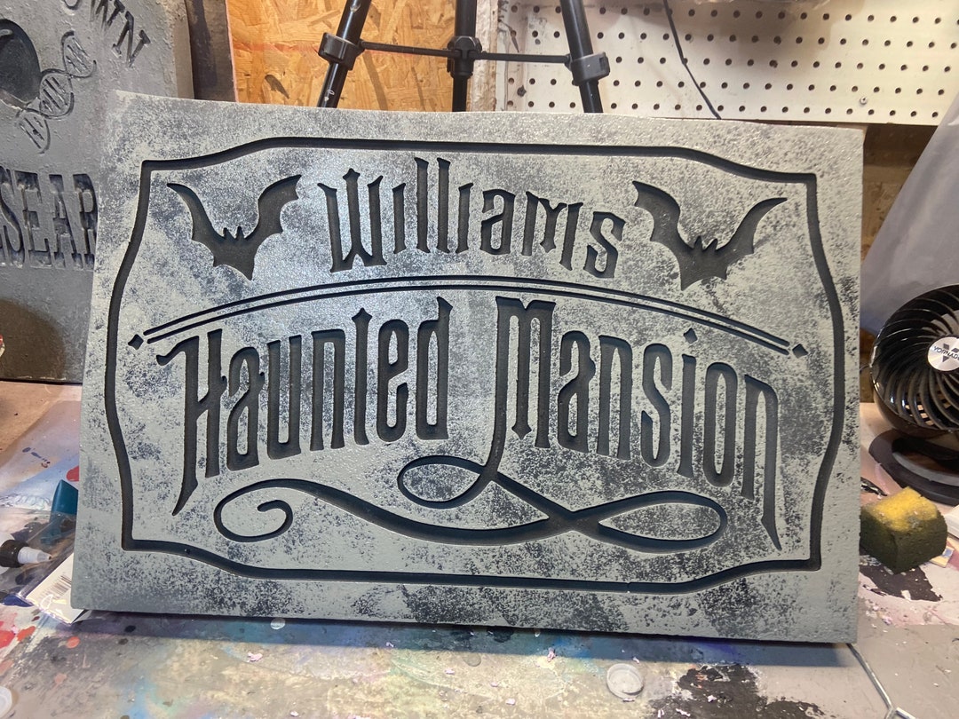 Custom Haunted Mansion Cemetery Headstone Tombstone. Yard. Halloween ...