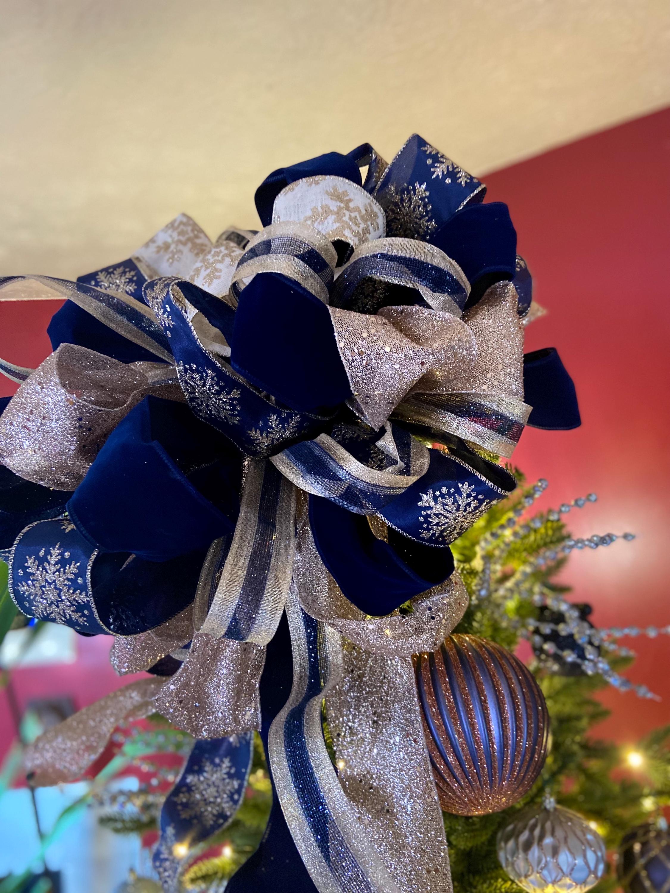 Massive Christmas Tree Topper/ Tree Topper/ Tree Bow/ Christmas Bow ...